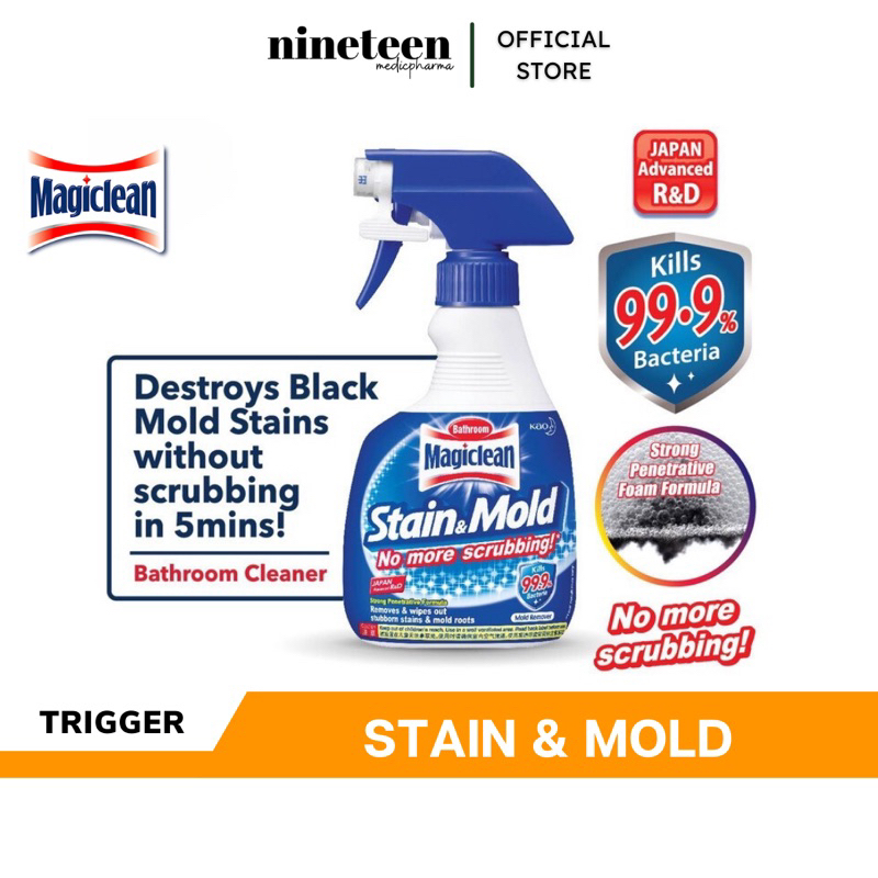 MAGICLEAN Stain & Mold Remover Trigger Spray Toilet Cleaner (400ML ...