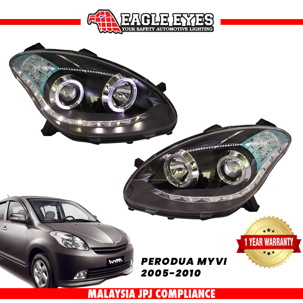 PERODUA MYVI 2005-2010 PROJECTOR LED SEQUENTIAL SIGNAL ANGLE EYES ...