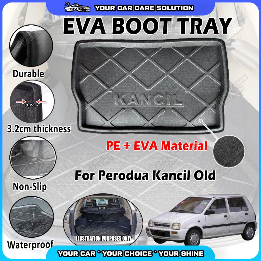 For Perodua Kancil Old EVA Copolymer Car Boot Tray Trunk Tray Luggage ...