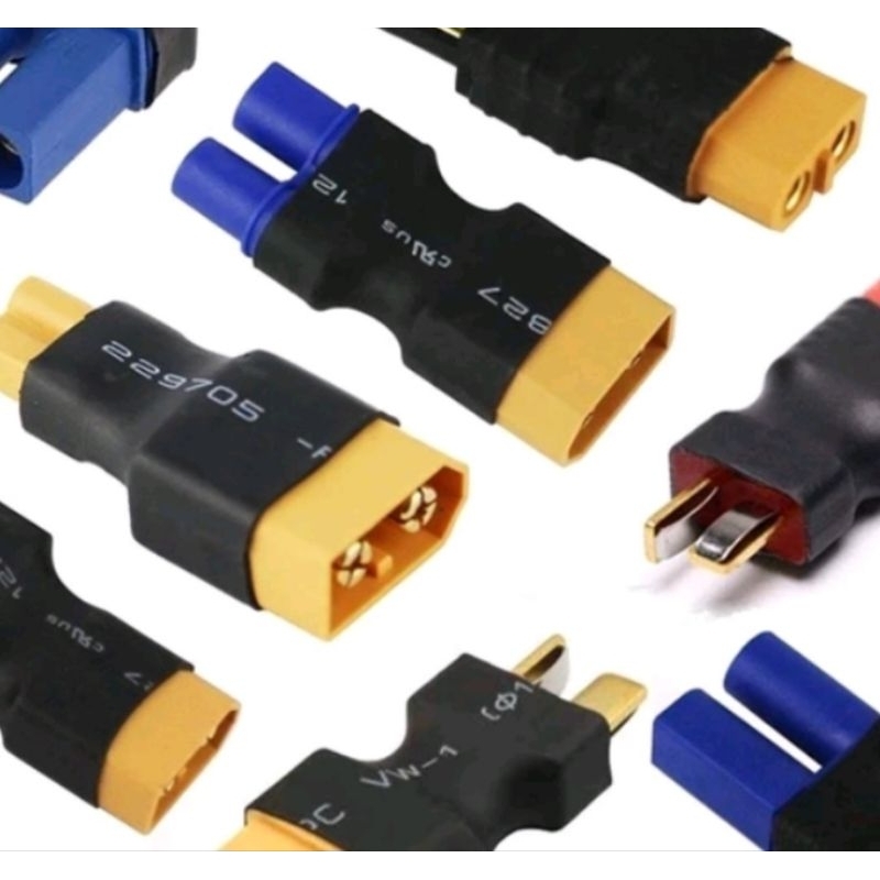 Adapter Xt60 Male Female plug to Ec5 ,T pulg,TRX plug ,Ec3 plug ...