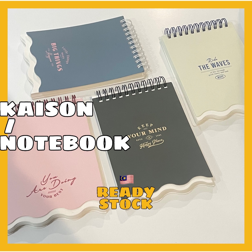 KAISON Notebook / A6 Small Spinout Notebook Notepad / Portable / Student Work Note | Shopee Malaysia
