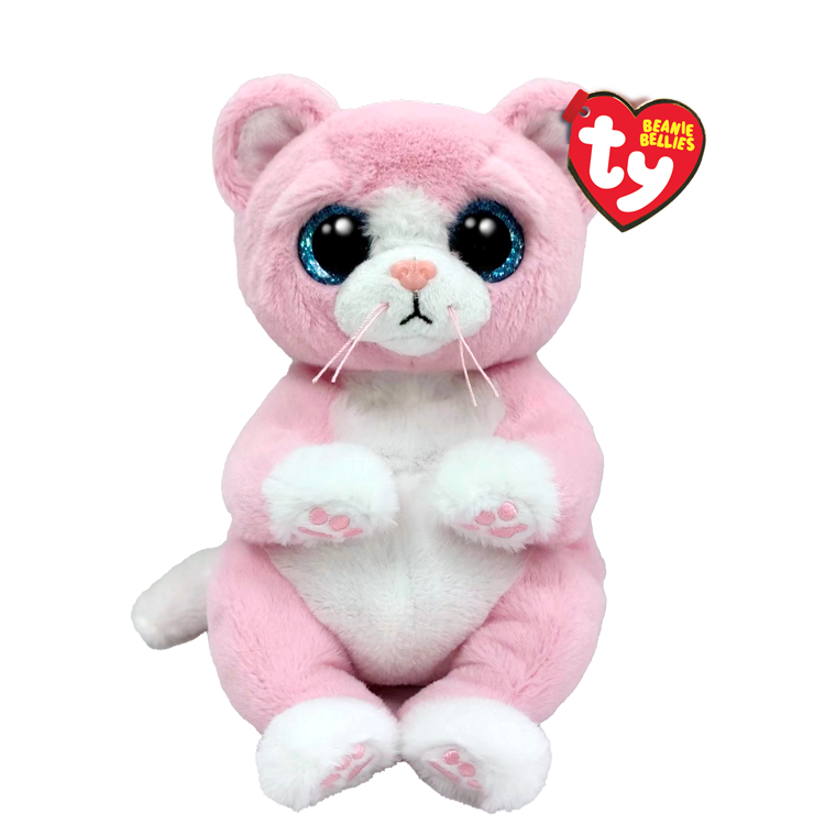 Ty Beanie Boos Lillibelle The Pink Cat Belly Soft Toys | Shopee Malaysia