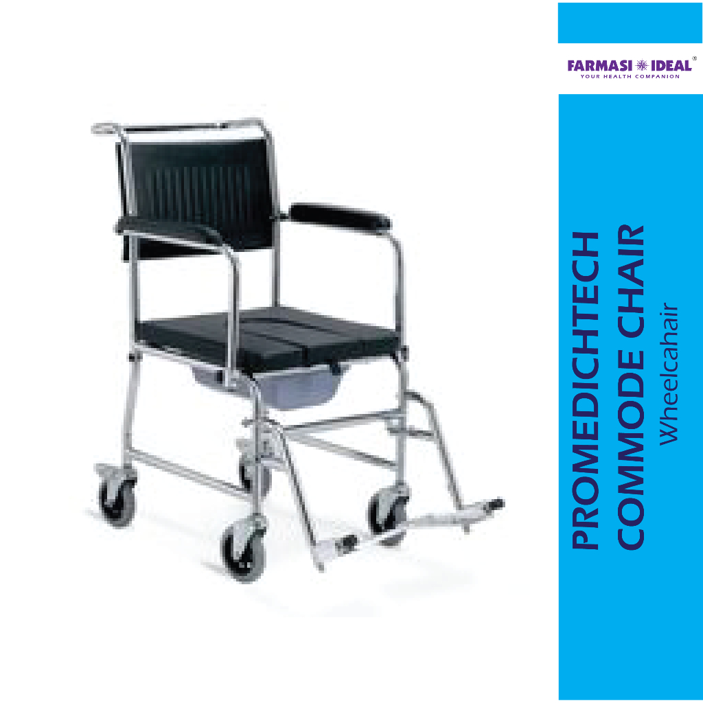 PROMEDICTECH Commode Chair Wheelchair | Shopee Malaysia