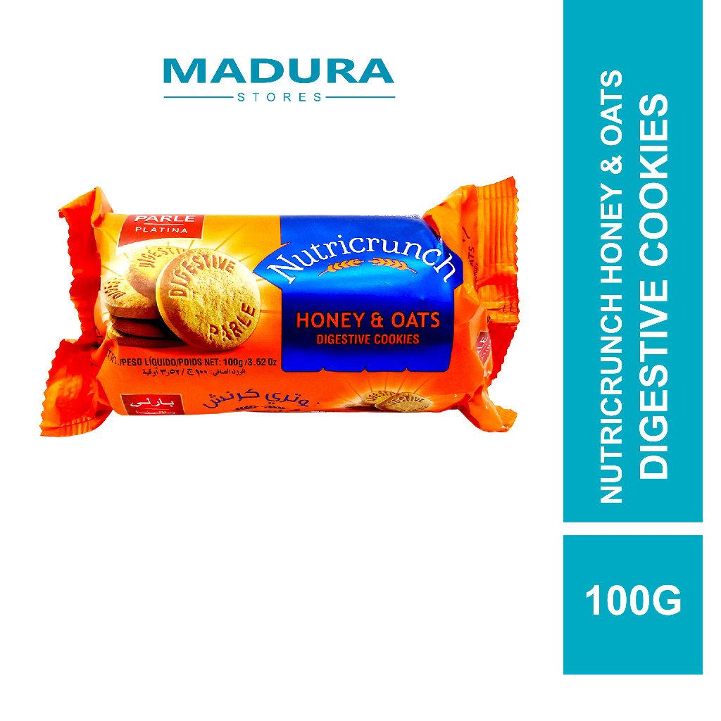 Parle Nutricrunch Honey & Oats Digestive Cookies 100g | Shopee Malaysia
