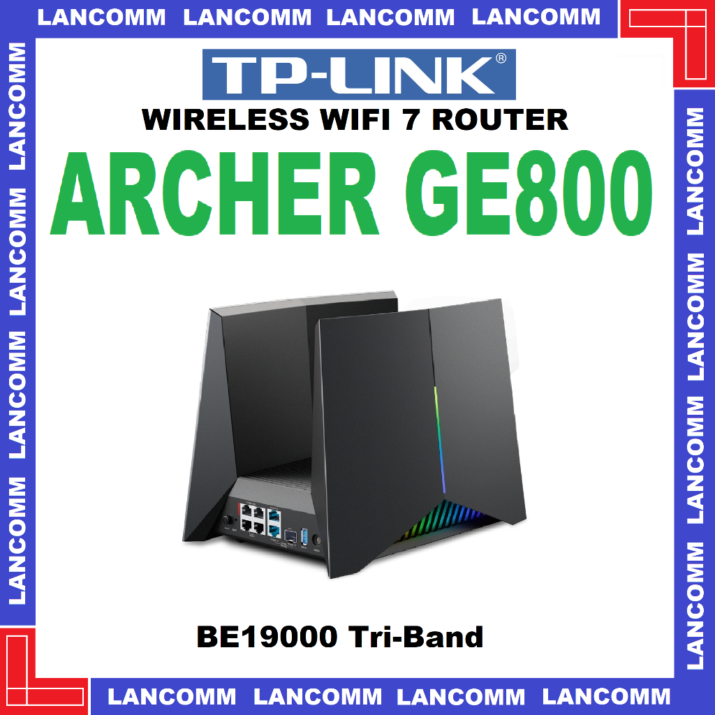 TP-LINK Archer GE800 BE19000 Tri-Band Wi-Fi 7 Gaming Router | Shopee ...