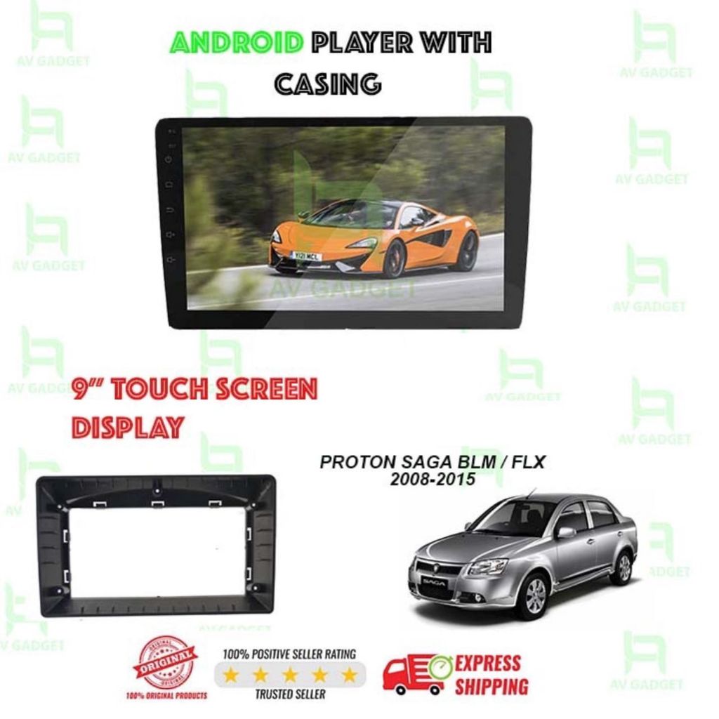 [Free Reverse Camera] Proton Saga BLM FLX 2.5D Lenco 9" Car Android ...