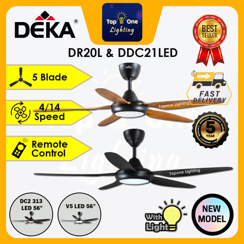 DEKA DR20L /F5DCL/DX56L WITH 3 COLOUR LED LIGHT 56” WITH REMOTE CONTROL ...