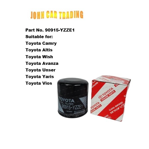 Original Toyota Genuine Oil Filter 90915-YZZE1 , 90915-YZZE2 , 90915 ...