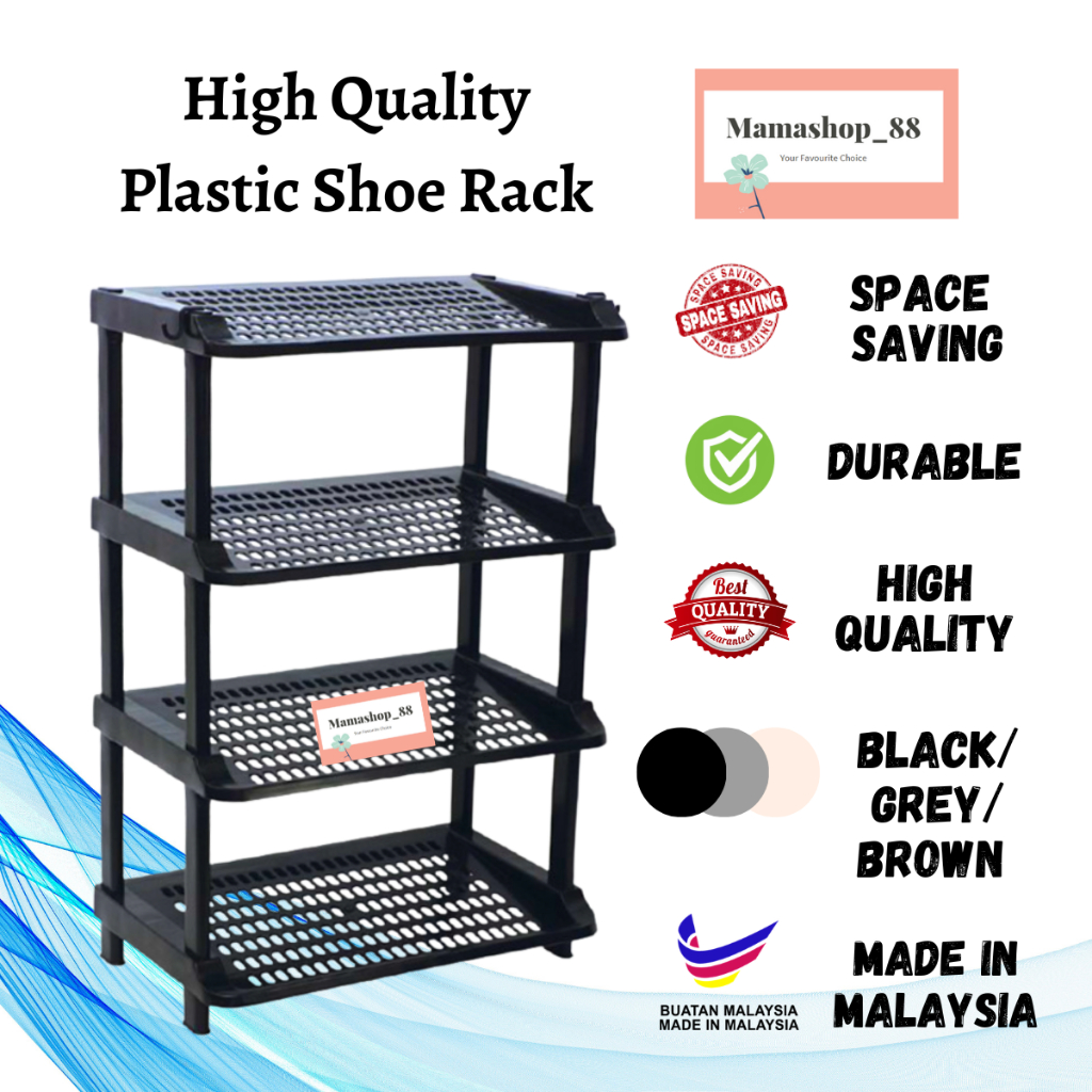 Rak Kasut / Shoe Rack High Quality / Plastic Shoe Rack / Plastic Rak ...