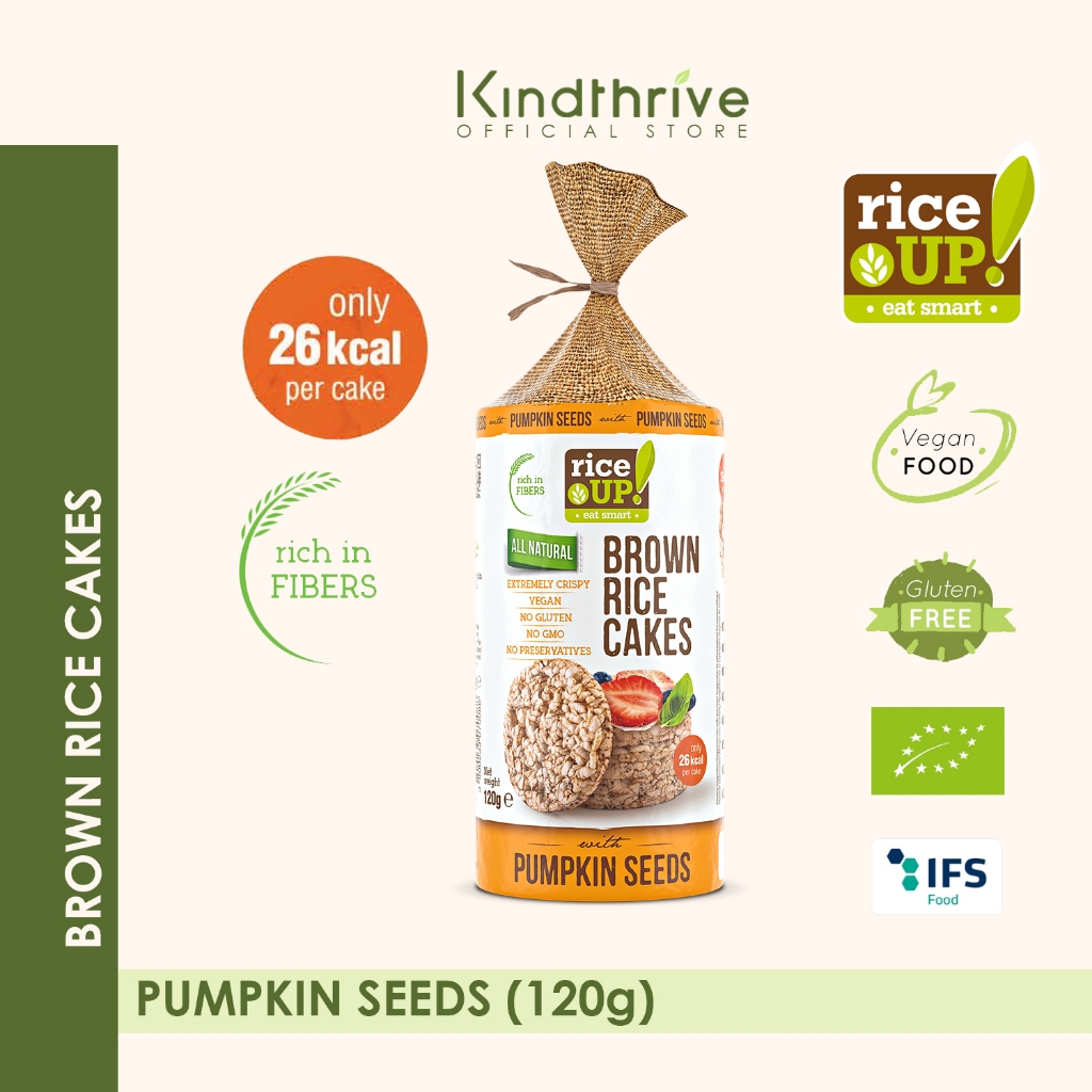 RiceUp! Brown Rice Cakes 120g (Assorted Flavour) | Shopee Malaysia