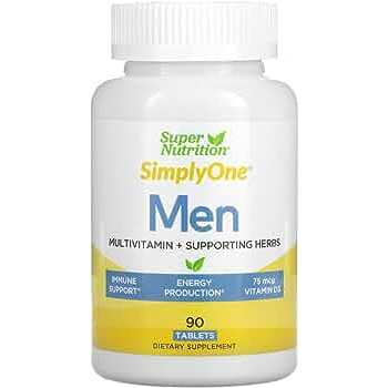 Super Nutrition, SimplyOne, Men's Multivitamin + Supporting Herbs, 90 Tablets | Shopee Malaysia