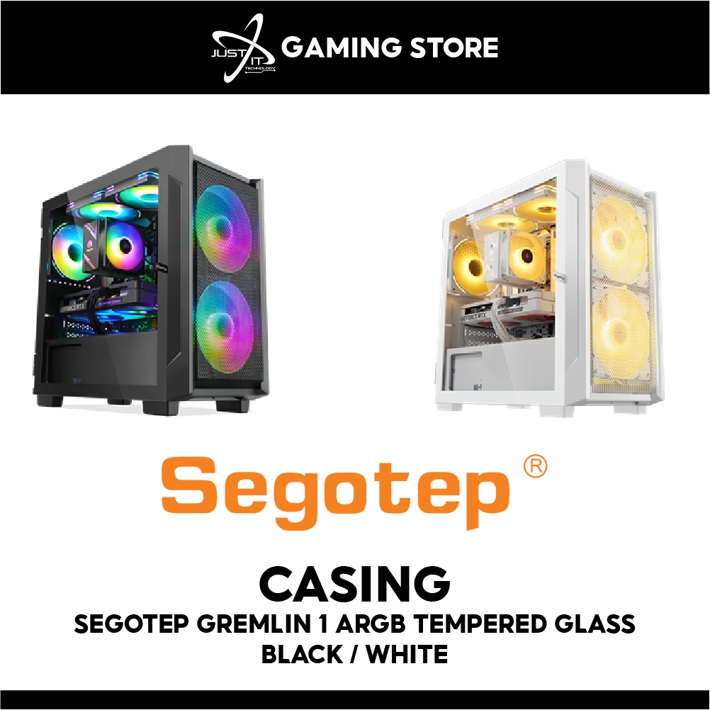 SEGOTEP GREMLIN 1 ARGB TEMPERED GLASS WITH 3ARGB FAN | Shopee Malaysia