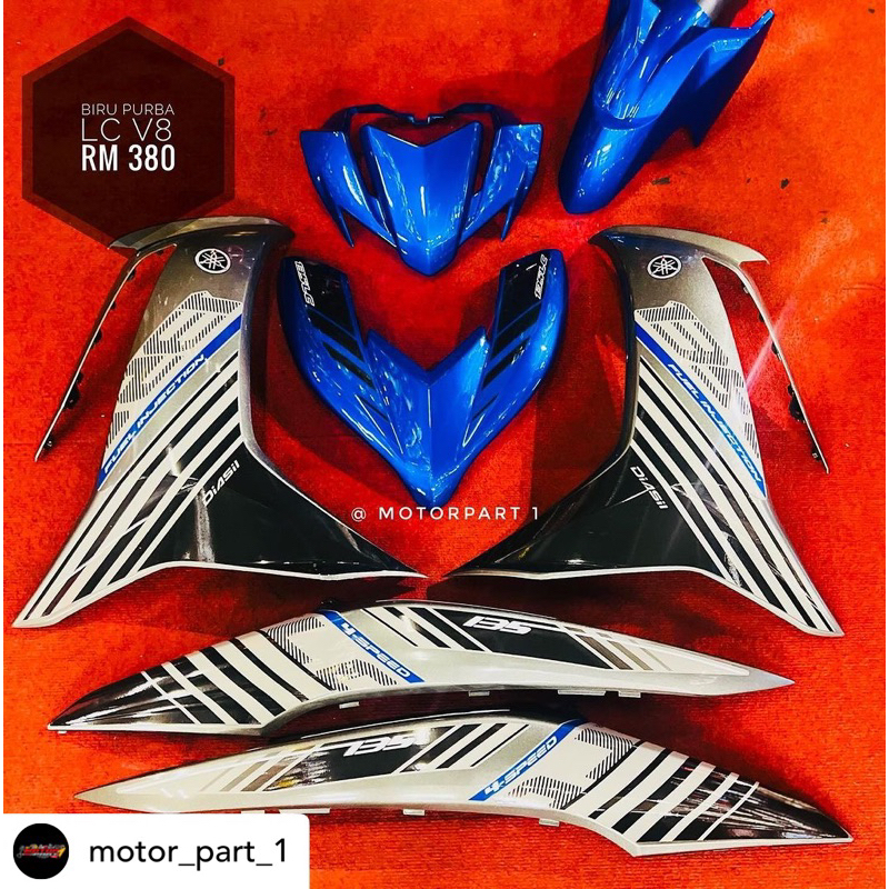 COVER SET LC 135 V8 FI BATMAN BIRU NEW DESIGN READY STOCK | Shopee Malaysia