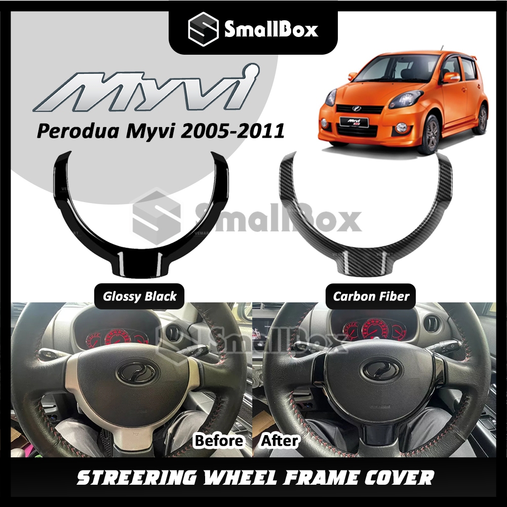 Perodua myvi ezi 2005-2011 car steering wheel frame cover accessories ...