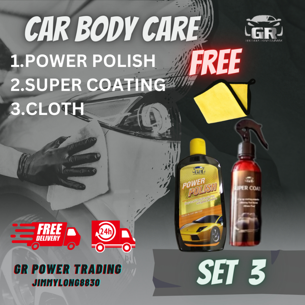 SET 3 GR car care FULL BODY | Shopee Malaysia