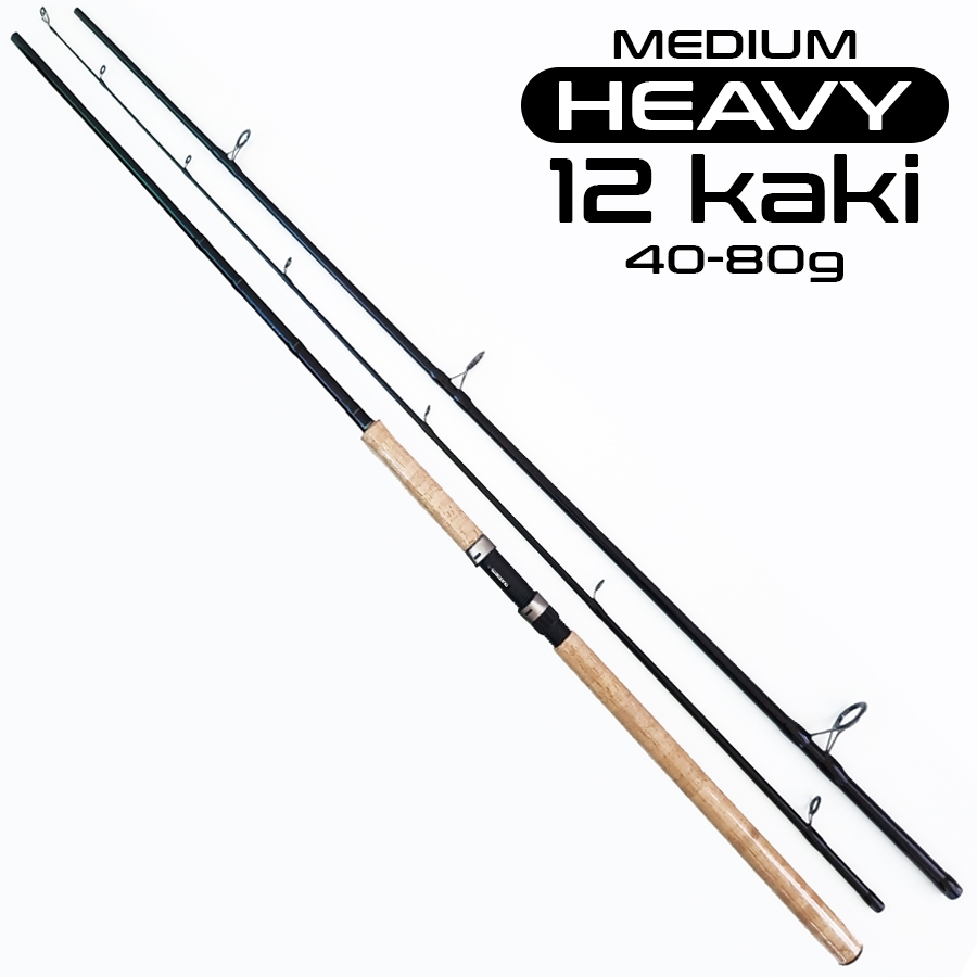 MEDIUM HEAVY Surf rod 12 kaki【3.6 meter】40-80g Carbon fiber Spinning ...