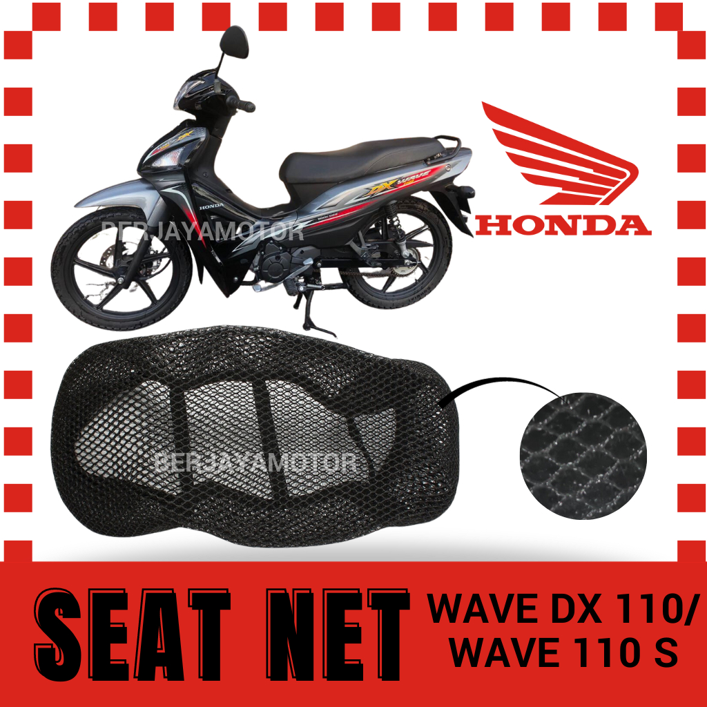 HONDA MOTOR SEAT NET WAVE DX 110 WAVE 110 S WAVEDX 110 110S BLACK HITAM ...