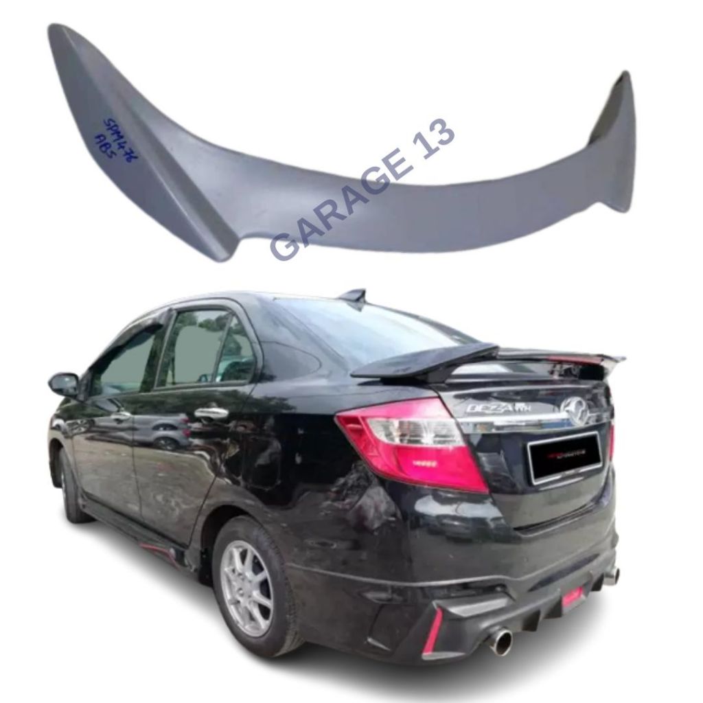 PERODUA BEZZA 2016 & ABOVE TRD V3/V3 SPOILER WITH LED LAMP WITH PAINT ...