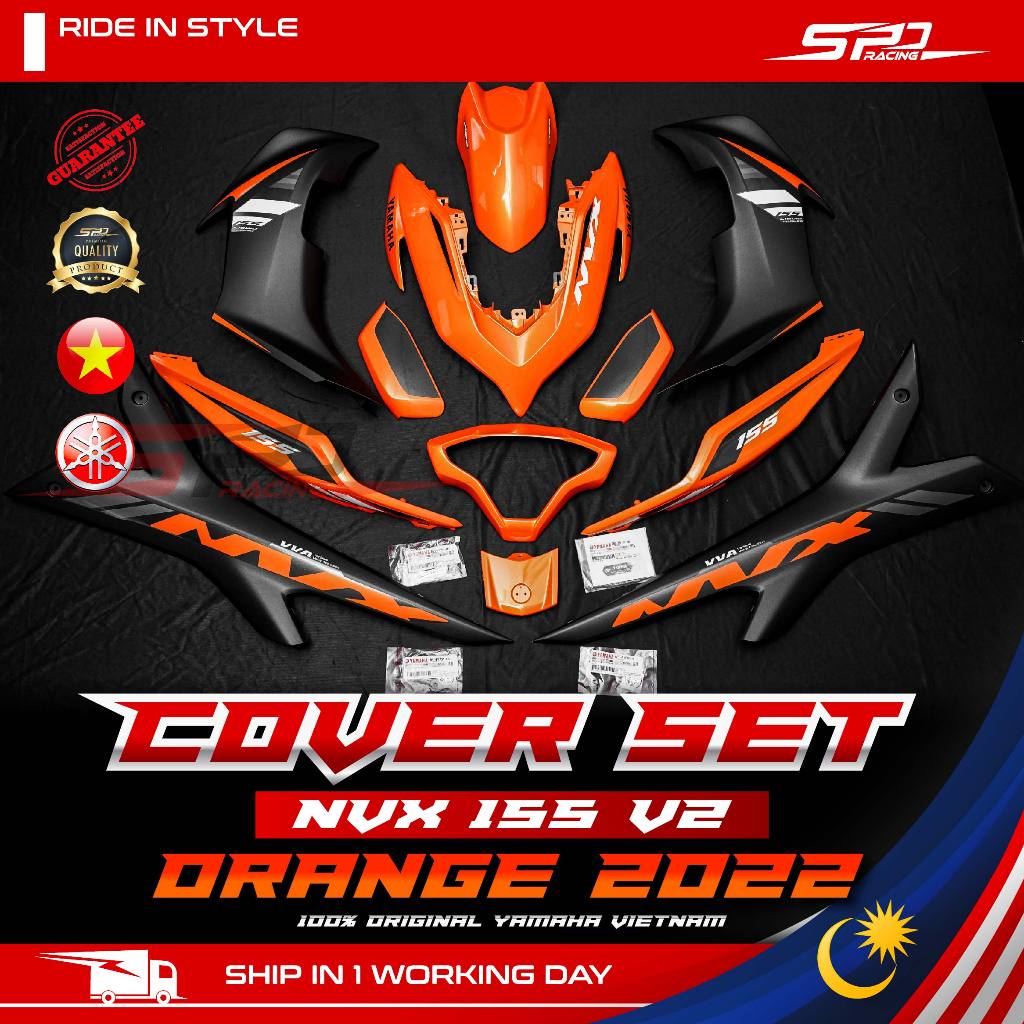 Cover Set NVX Orange 2022 Yamaha Vietnam | Shopee Malaysia