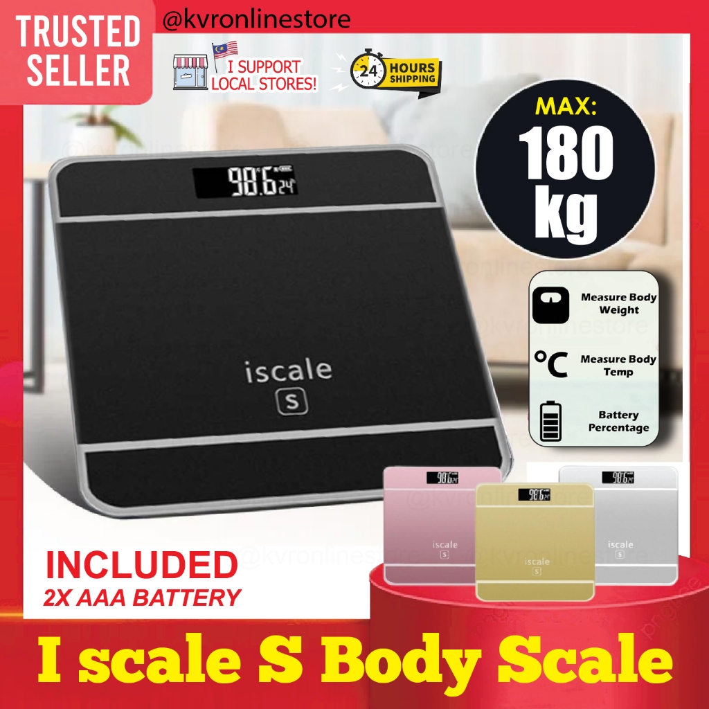 Max 180kg I Scale S LED Digital Body Weight Scale High Accurancy ...