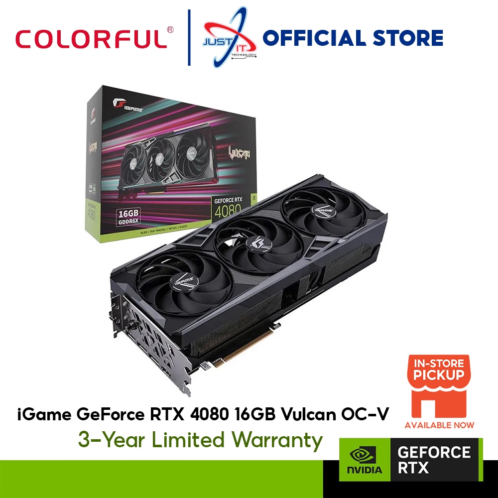 Colourful GeForce Vulcan OC-V GDDR6X 256BIT Graphics Card (16GB ...
