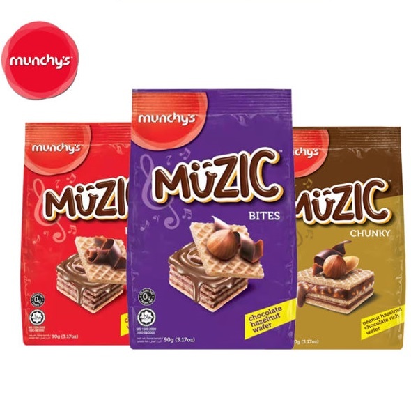 MUNCHY'S MUZIC WAFER BITES 90G BISKUT CUBE PETAK TRADITIONAL HALAL ...