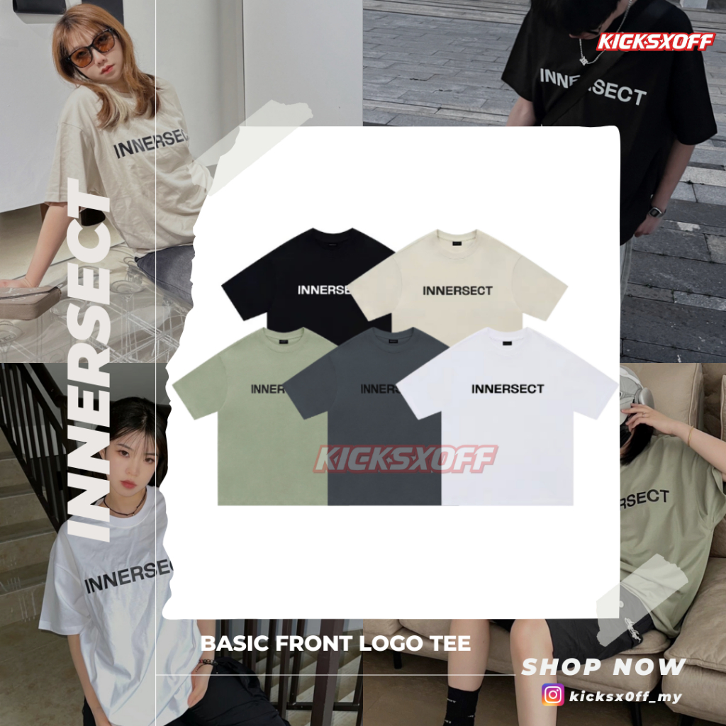 *READY STOCK* Innersect Basic Front Logo Oversized Tee Hype/Fashion/Streetwear/Couple/Unisex T ...
