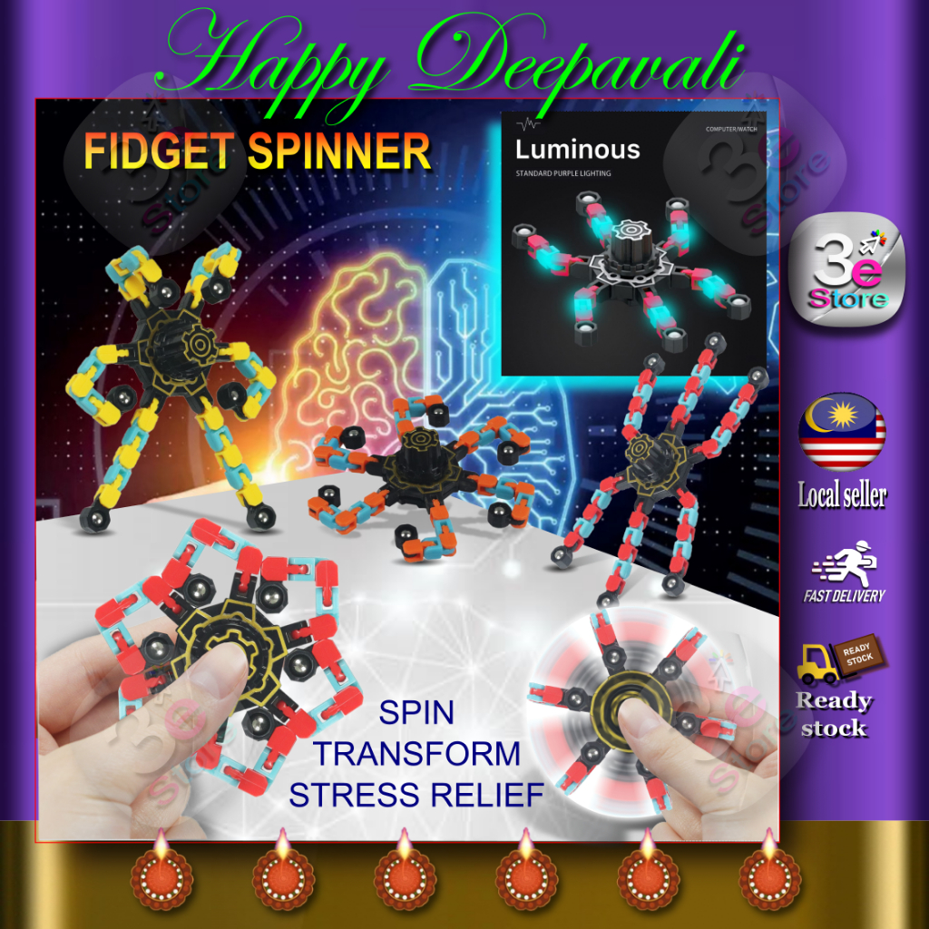Sensory Fidget Transformable Robot Finger Toy DIY Deformation Robot ...