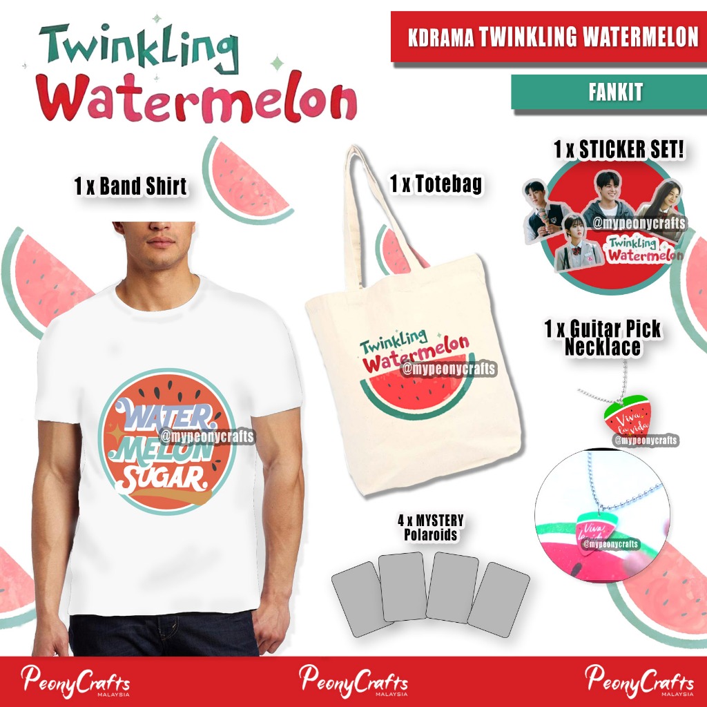 (PREORDER) Twinkling Watermelon fankit tshirt watermelon sugar necklace ... (PREORDER) Twinkling Watermelon fankit tshirt watermelon sugar necklace ...