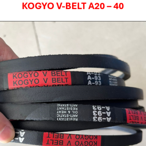 KOGYO V-BELT A20 - A40 Standard V-Belt fan belt | Shopee Malaysia