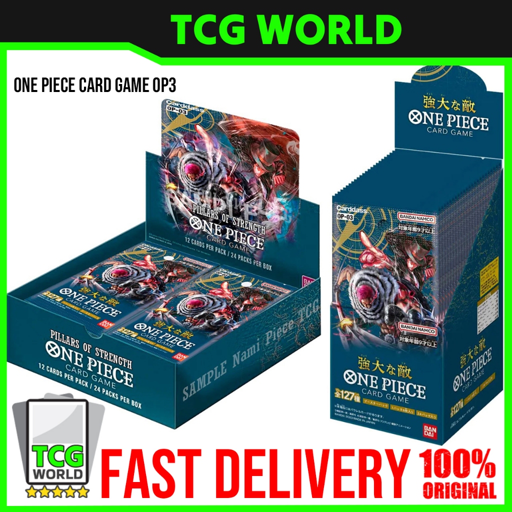 [Ready Stock]Bandai One Piece TCG Card Game OP3 - Pillars of Strength ...
