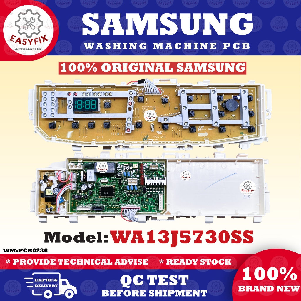 (100% ORIGINAL) WA13J5730SS SAMSUNG WASHING MACHINE PCB BOARD WA13J5730 13J5730SS 13J5730 ...
