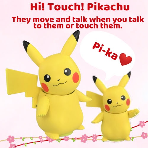 TAKARATOMY Pokemon Hi! Touch Pikachu When you call out to them or touch ...