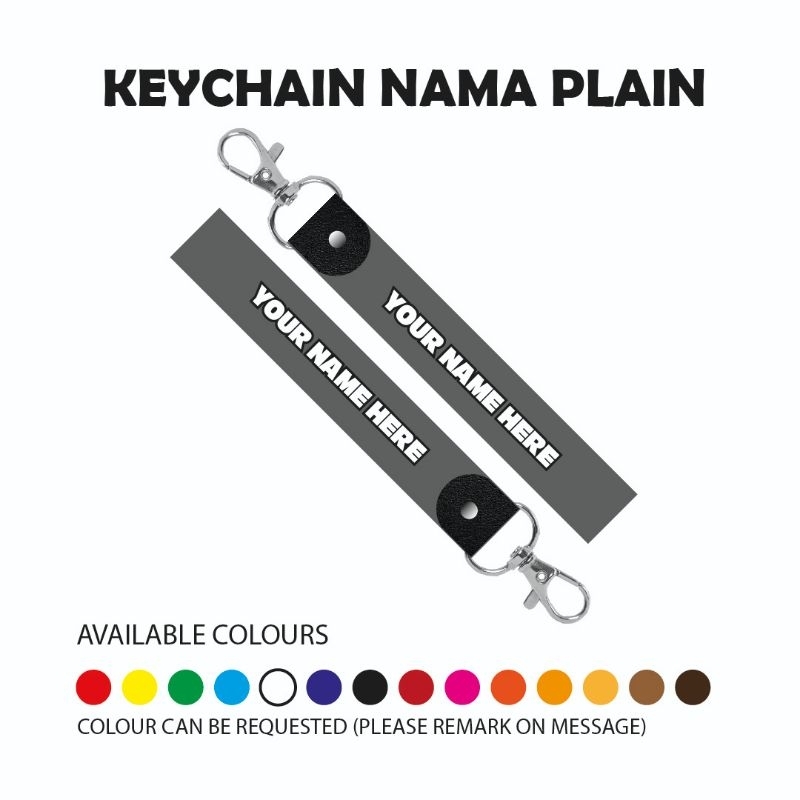 Keychain Custom Customised Gift Key Chain Nama Polyester Sublimation ...