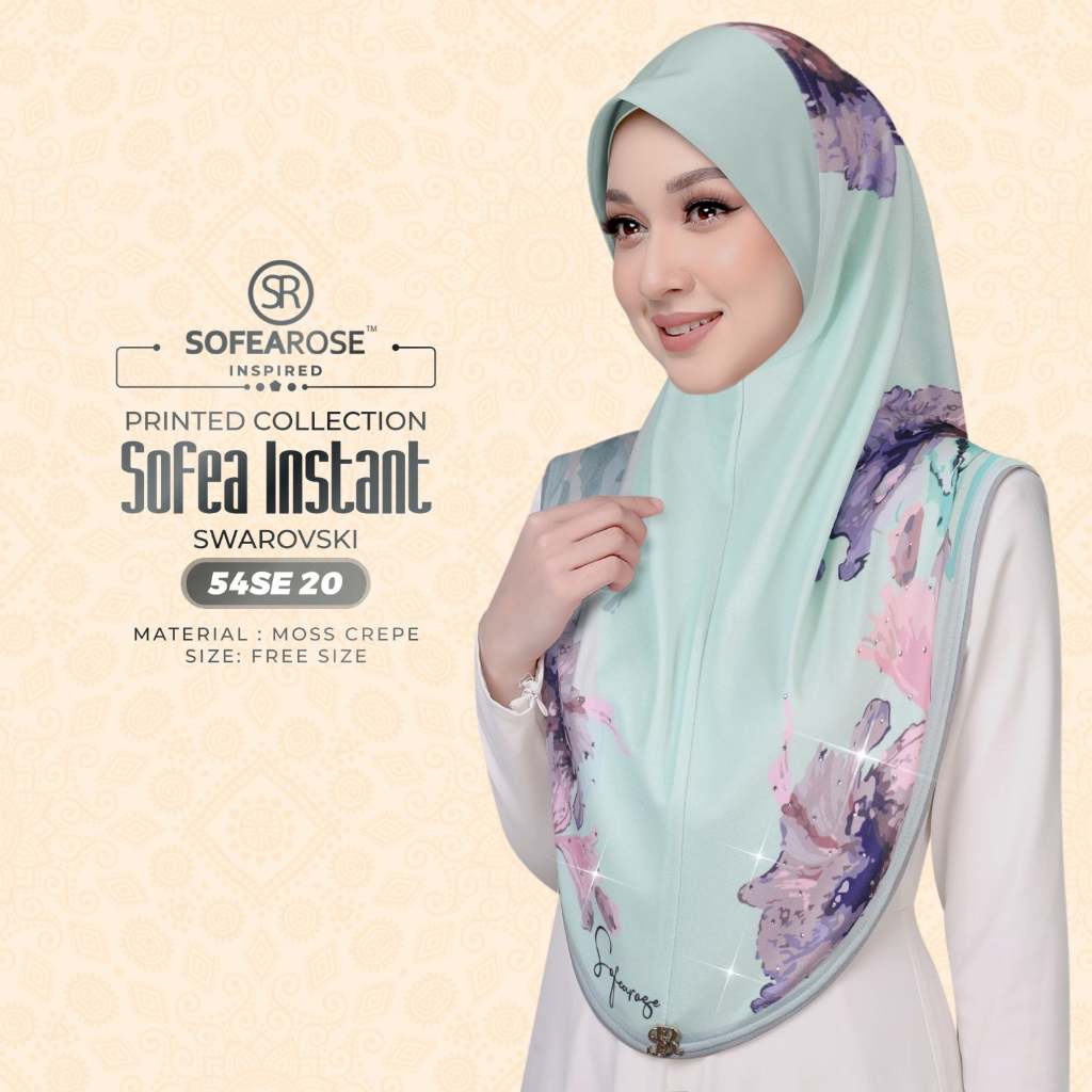 Tudung Sarung SofeaRose Printed | Shopee Malaysia