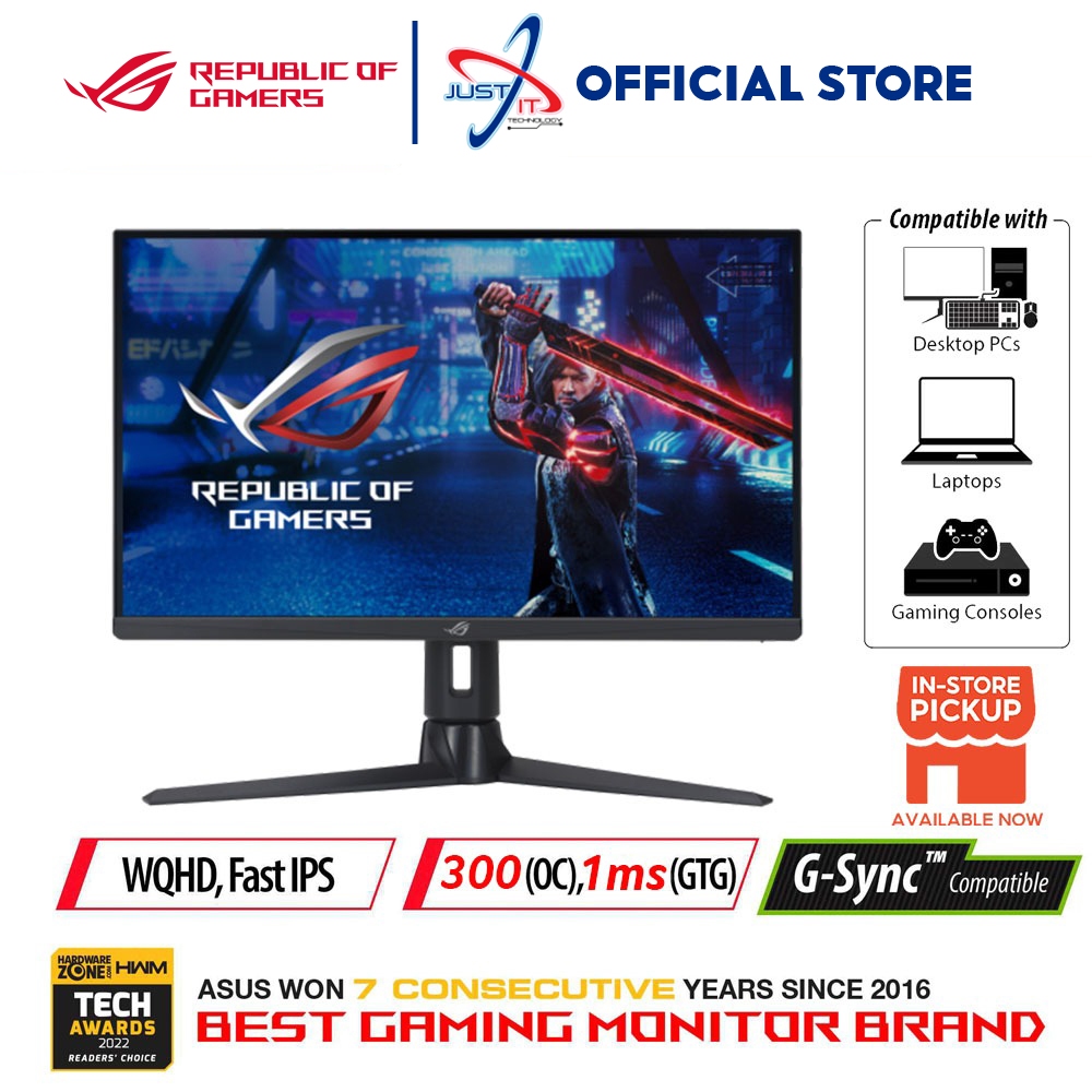 ASUS ROG STRIX XG27AQMR 27" GAMING MONITOR ( 27" SSIPS WQHD / 1MS ...