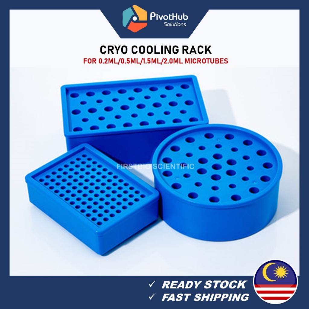Cooling Rack Box for Microcentrifuge Tubes PCR Cooler Low Temp Holder ...