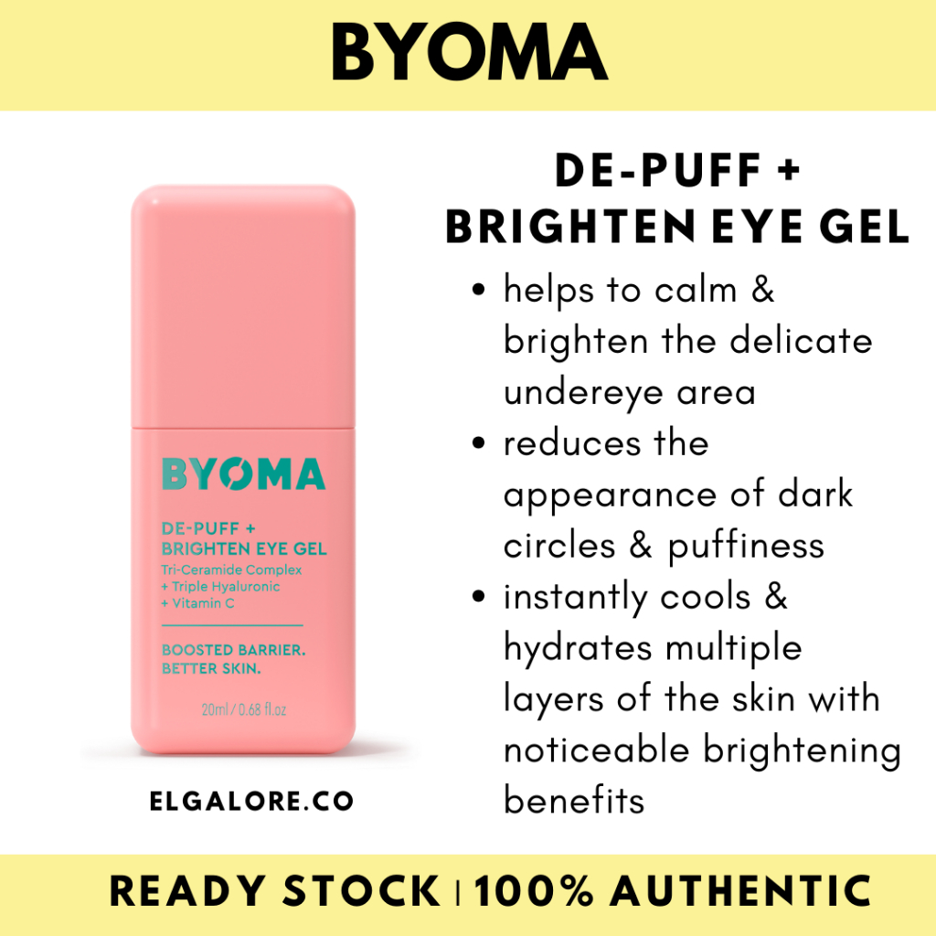 (READY STOCK) BYOMA De-Puff + Brighten Eye Gel | Shopee Malaysia