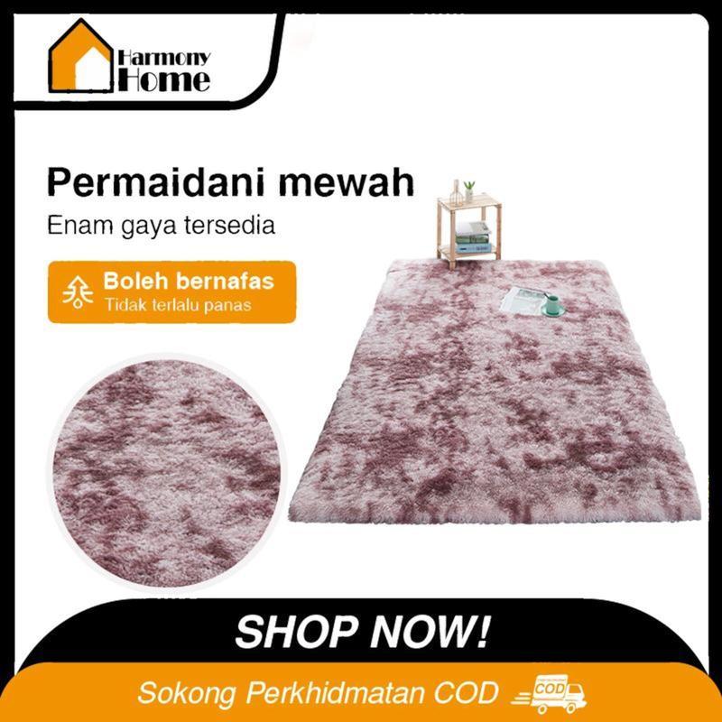 HARMONY Karpet Bulu Lembut Tatami Fulffy Carpet Soft Shaggy Anti Slip ...
