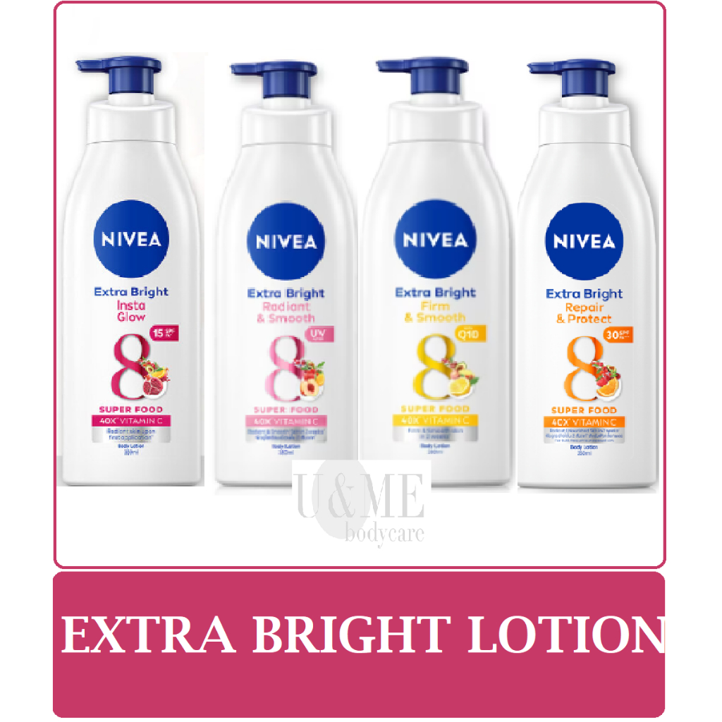 Nivea Body Lotion Extra Bright Repair Protect/Insta Glow /Radiant ...
