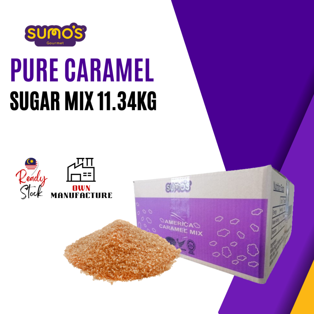 Sumo's Pure 𝐂𝐚𝐫𝐚𝐦𝐞𝐥 𝐒𝐮𝐠𝐚𝐫 𝐌𝐢𝐱 For Popcorn Coating (11.34kg) HALAL ...