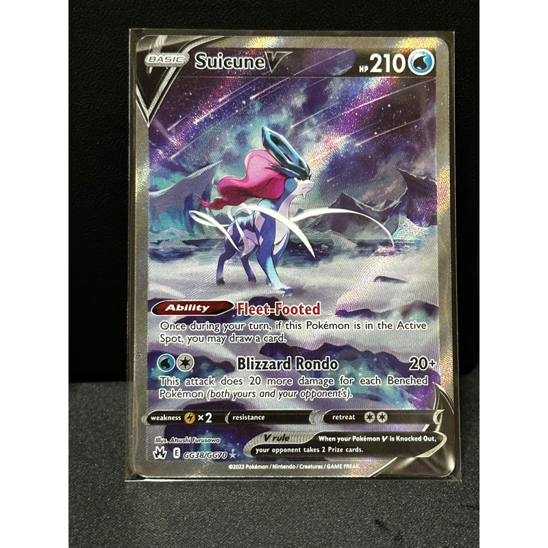 Pokemon Card Ptcg Gg38/gg70 Suicune V | Shopee Malaysia