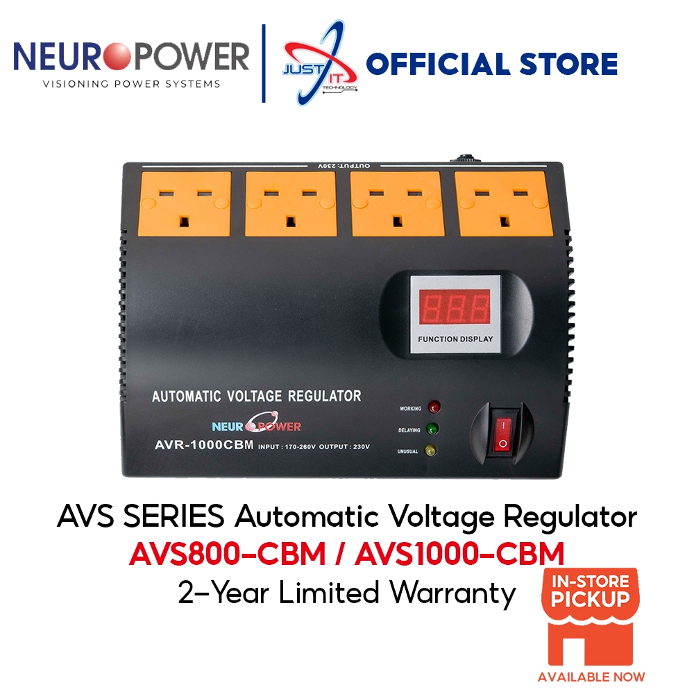 NEUROPOWER AVS SERIES AVS800-CBM / AVS1000-CBM AVR Automatic Voltage ...
