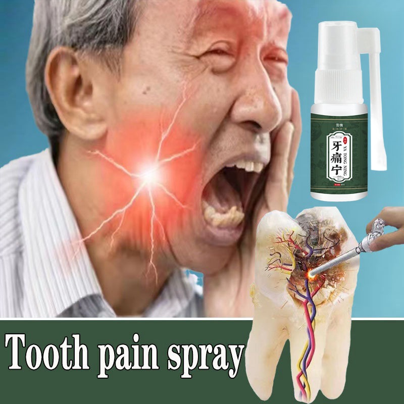 Sakit Gigi-Ubat sakit gigi-Toothache Spray 牙痛宁30ml berlubang Herbal ...