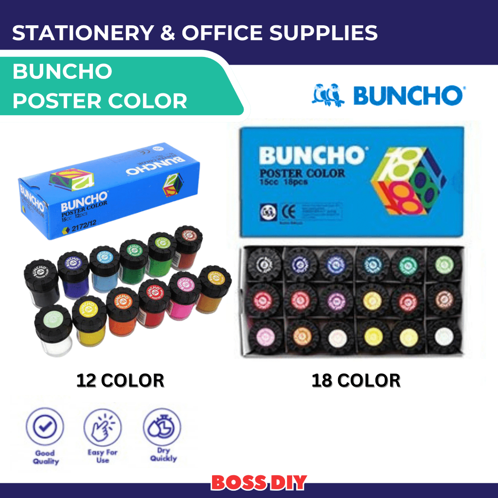 BUNCHO Original Poster Color 12 Color/ 18 Color | Shopee Malaysia