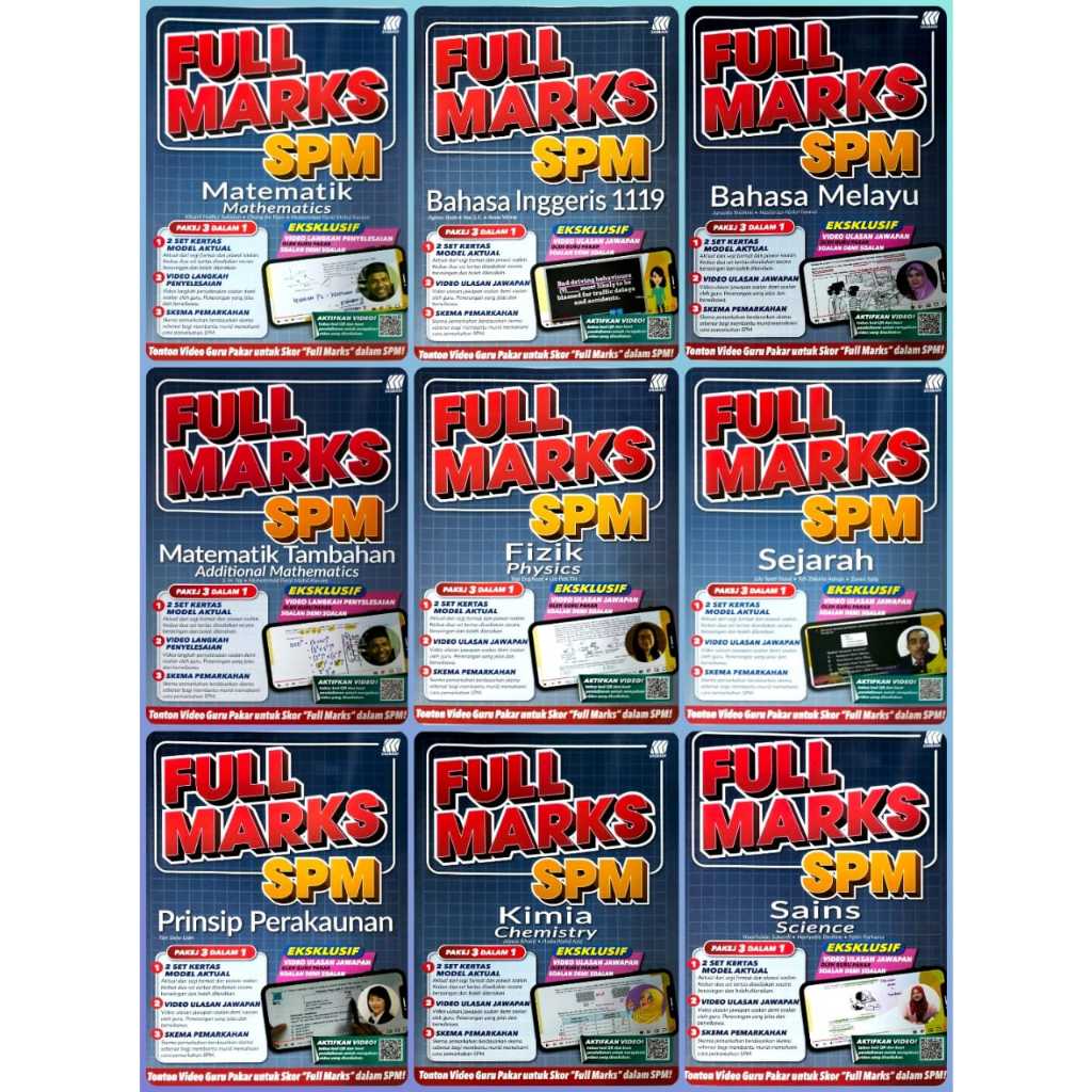 FULL MARKS SPM 2024 [ SASBADI] | Shopee Malaysia