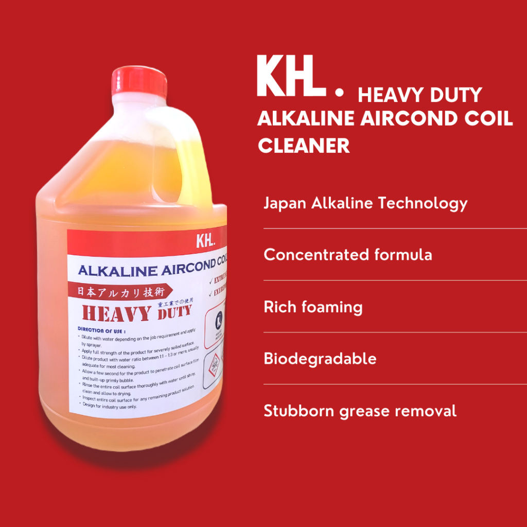 Alkaline Air Cond Coil Cleaner (Heavy Duty) (Kimia Pekat Pencuci Coil ...