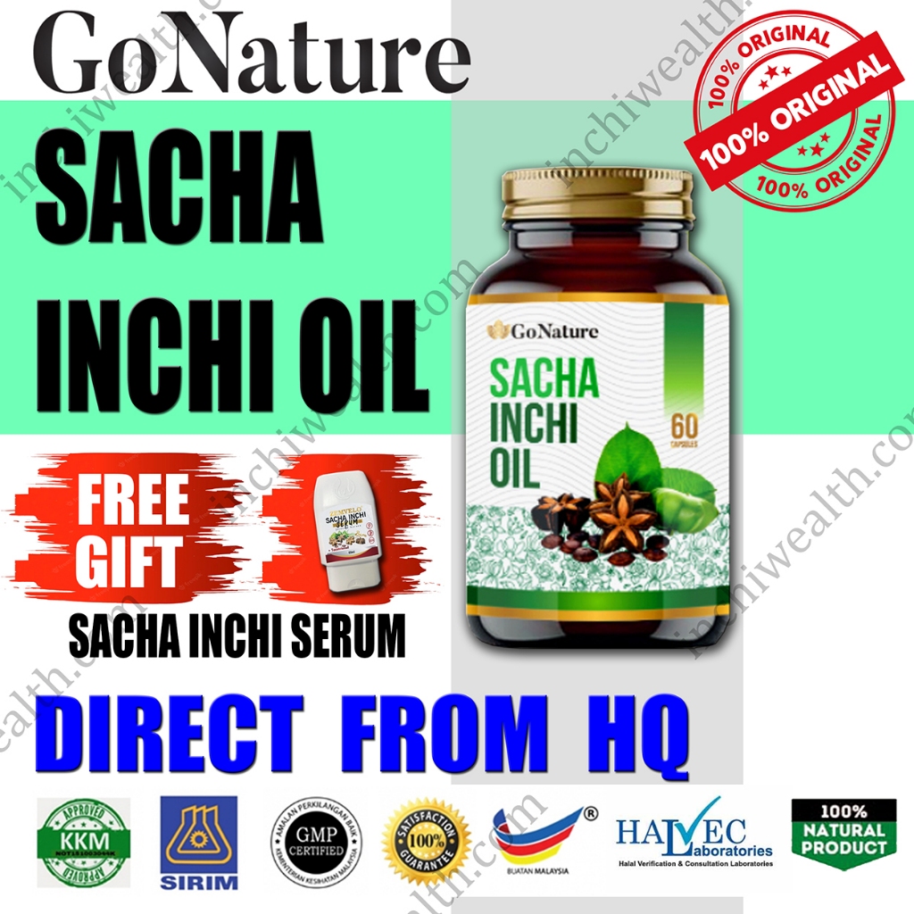 SACHA INCHI GO NATURE Original Direct from HQ Freegift SERUM | Shopee ...