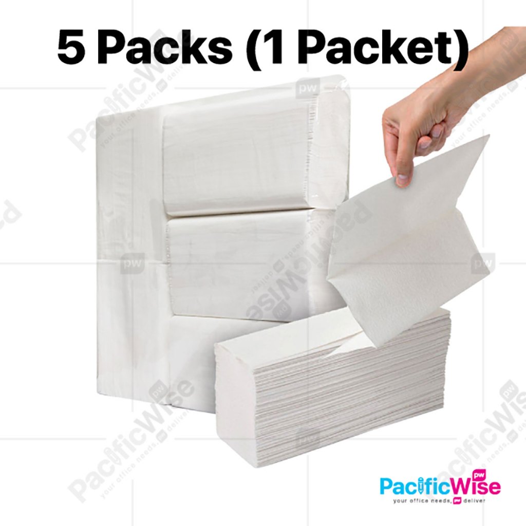 M-Fold Tissue/Tisu M-Lipat/Tissue Paper/Virgin Pulp (5 Packs) | Shopee ...