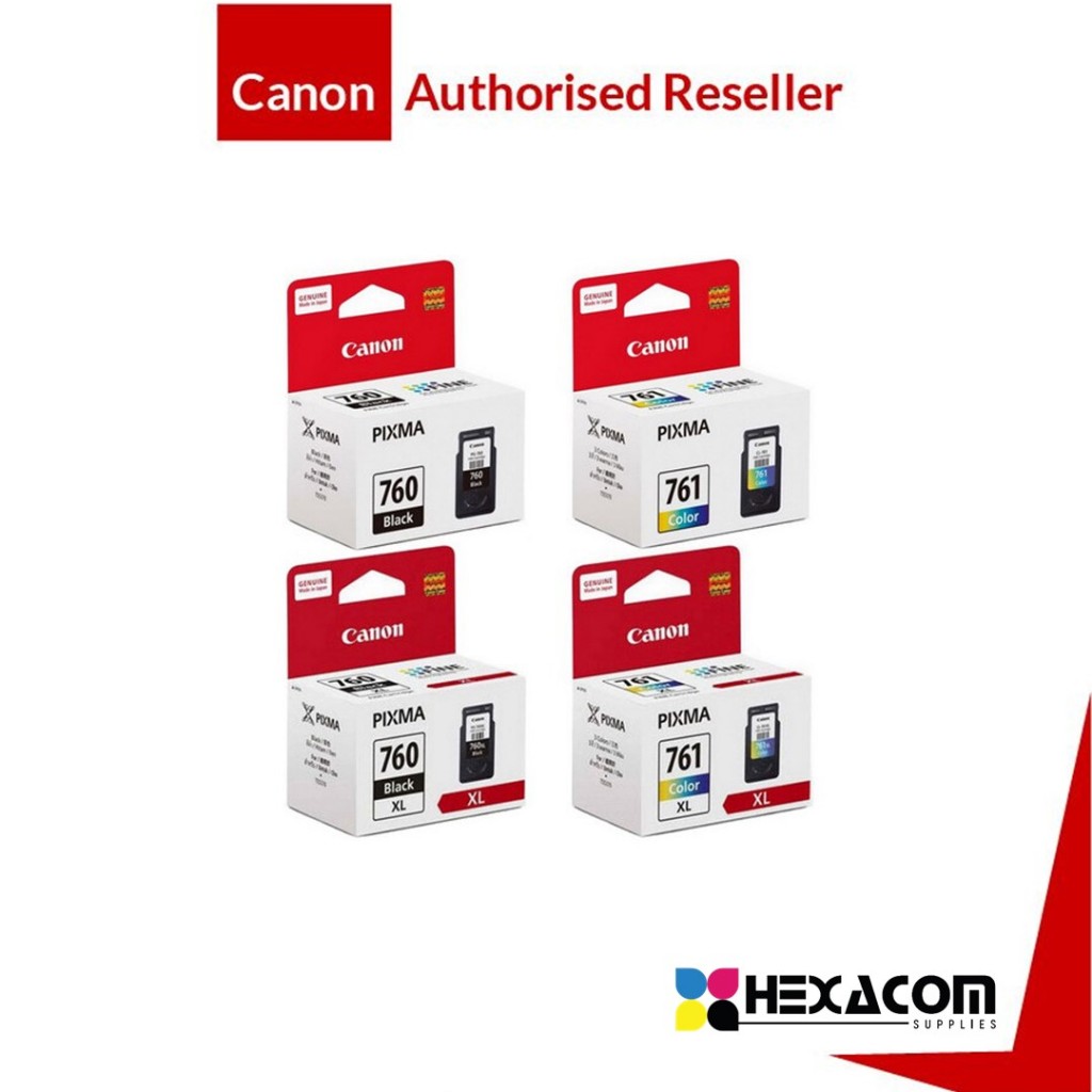 Canon Pixma TS5370 Cartridge - Black/Color PG-760/PG-760XL/CL-761/CL ...